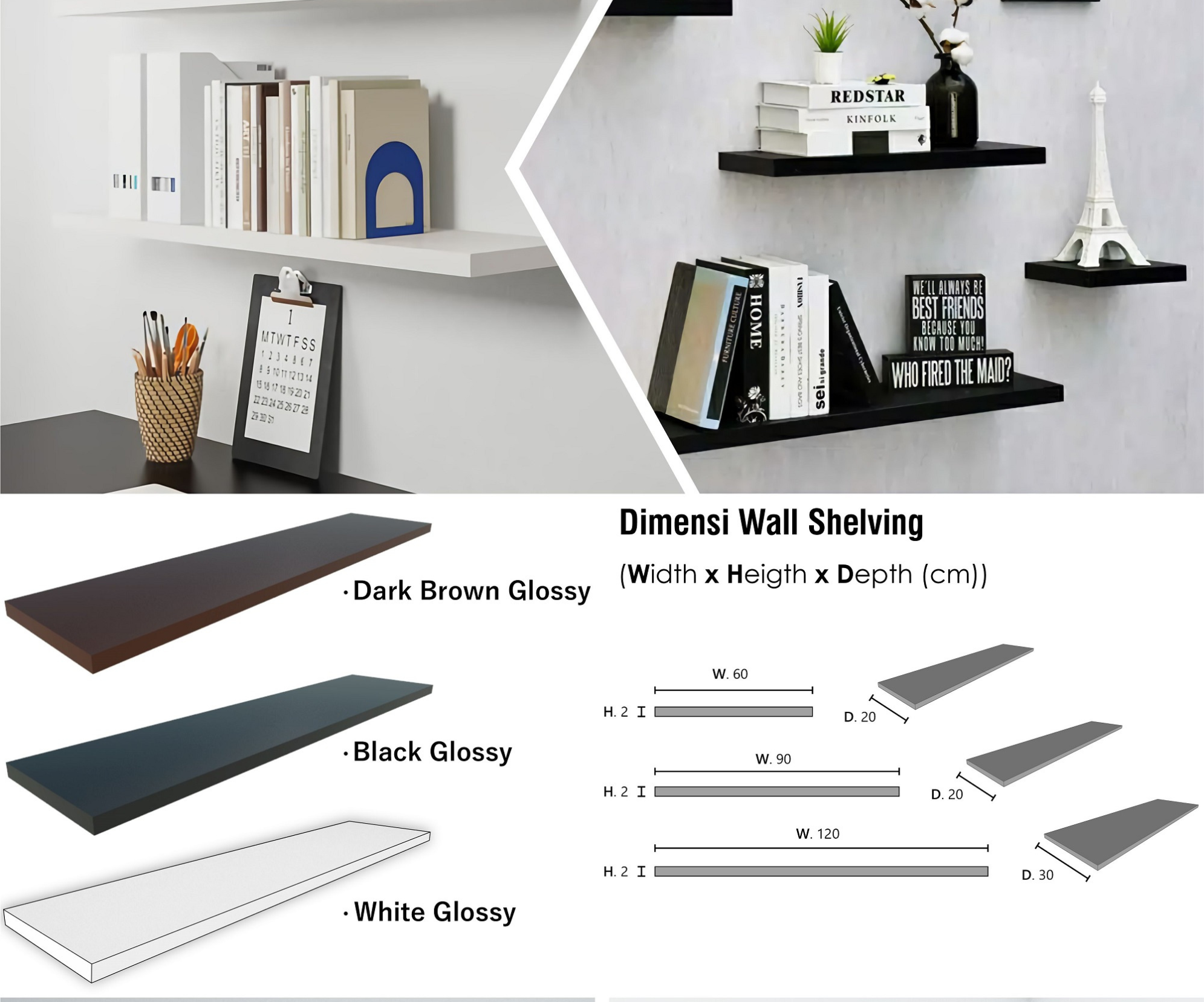 Wall Shelving - Stylish and Functional Storage Solutions | S-Plus Indonesia